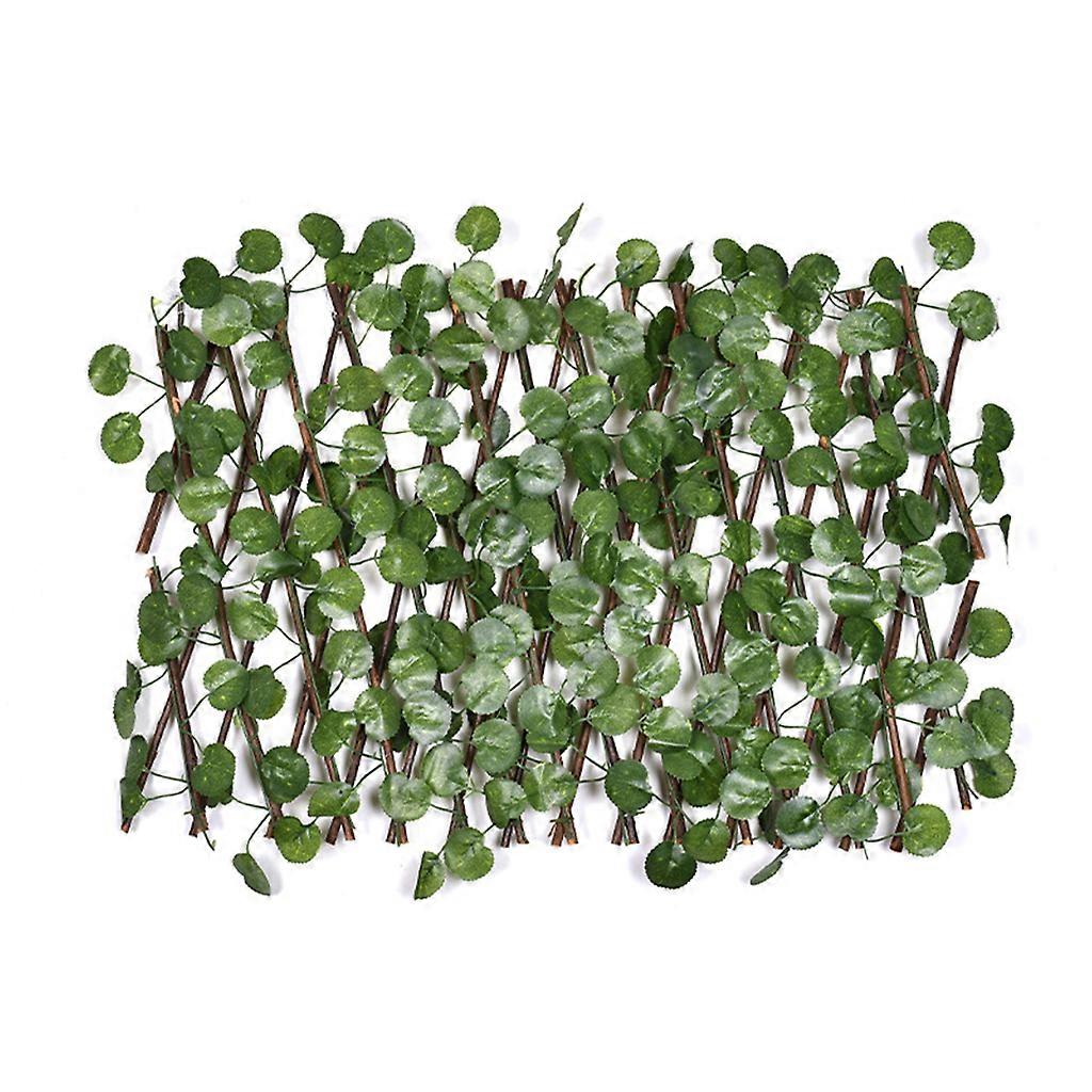 Retractable Simulation Fence Artificial Plant Leaves Hedges Privacy ...