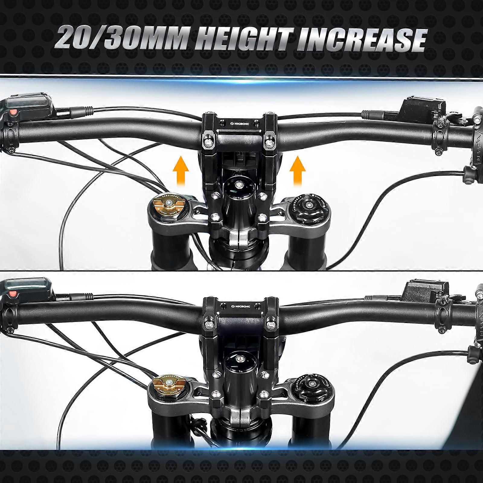 For Surron Handlebar Bar Riser Mount Bracket & Brake Reservoir Caps For ...