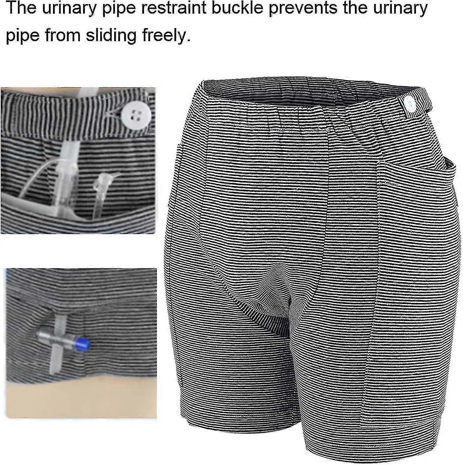 Urine Bag Pants Incontinence Underwear Double Pocket For 2000ml Urine ...