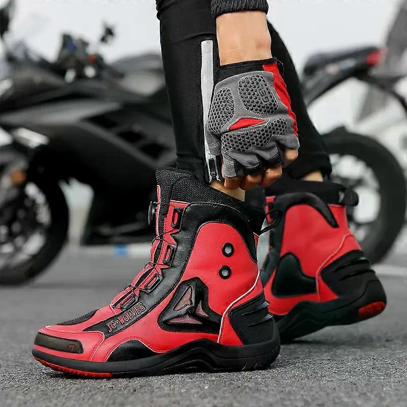 Motorcycle Protective Boots Casual Motorcycle Boots Men's Leather Boots ...