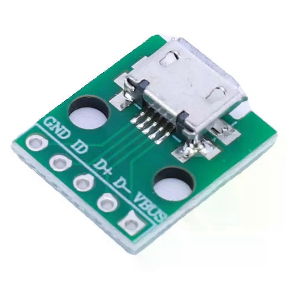 Micro USB To DIP Adapter Board 5pin Female Connector B Type PCB ...