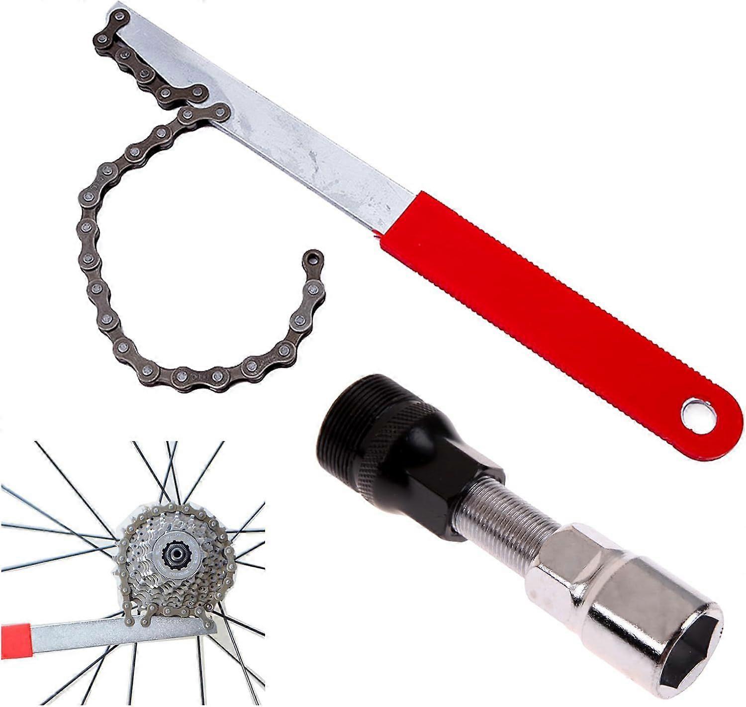 Bike Cassette Removal Tools,Bike Chain Whip Tool Kit,Bike Crank ...