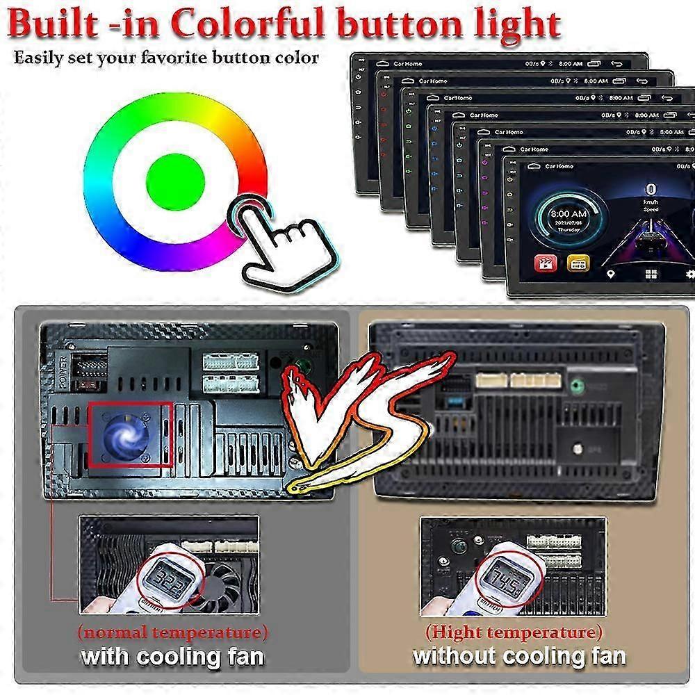 2000*1200P IPS Screen Android 12 For Toyota Hilux Revo LHD 2015 - 2020 ...