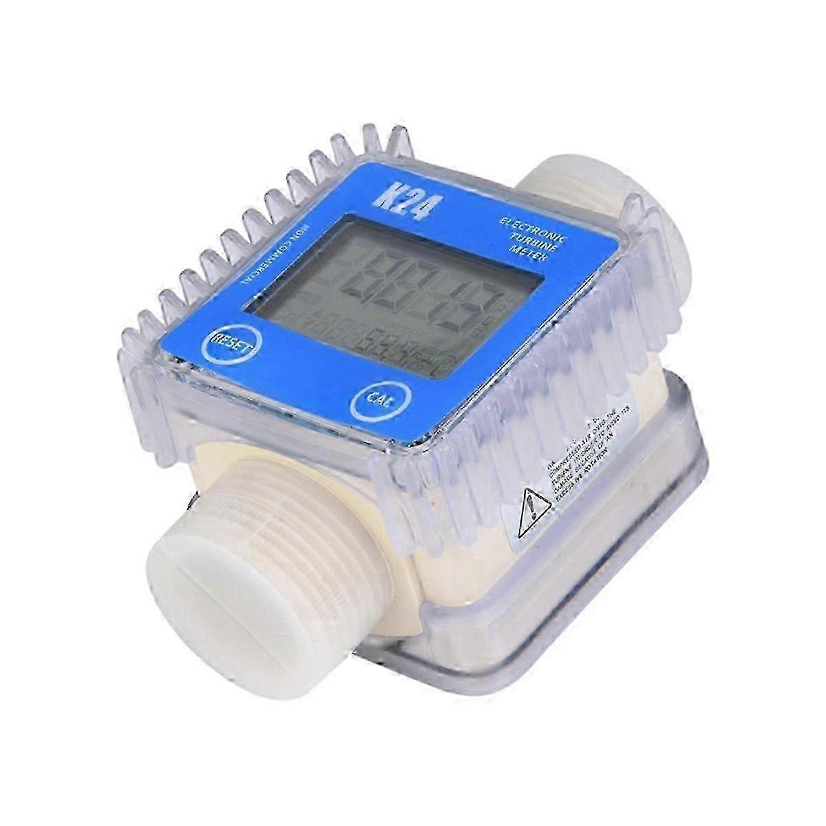 Digital K24 Turbine Oil Fuel Flow Meter Gauge LCD Fuel Flow Meter ...