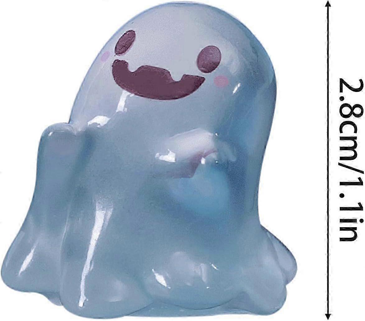 Halloween Mini Ghost Figures with Box, Luminous Ghost Miniature Resin ...