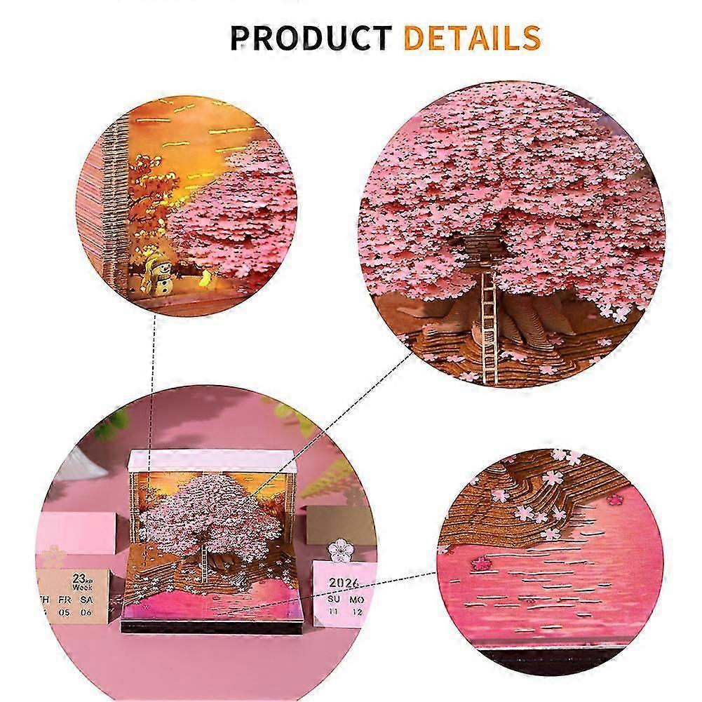 3D Art Calendar Memo Pad 2026 2026 Weekly Planner Clear Layout Great ...