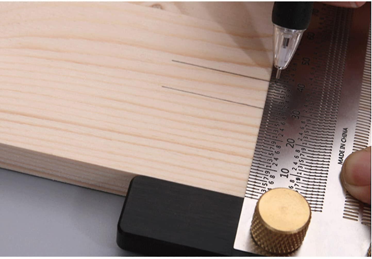 Marking T-ruler High Precision Woodworking Scribe Line Scale Ruler With ...