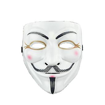 Anonymous Vendetta Guy Fawkes Hacker Face Mask Adults Halloween Fancy ...