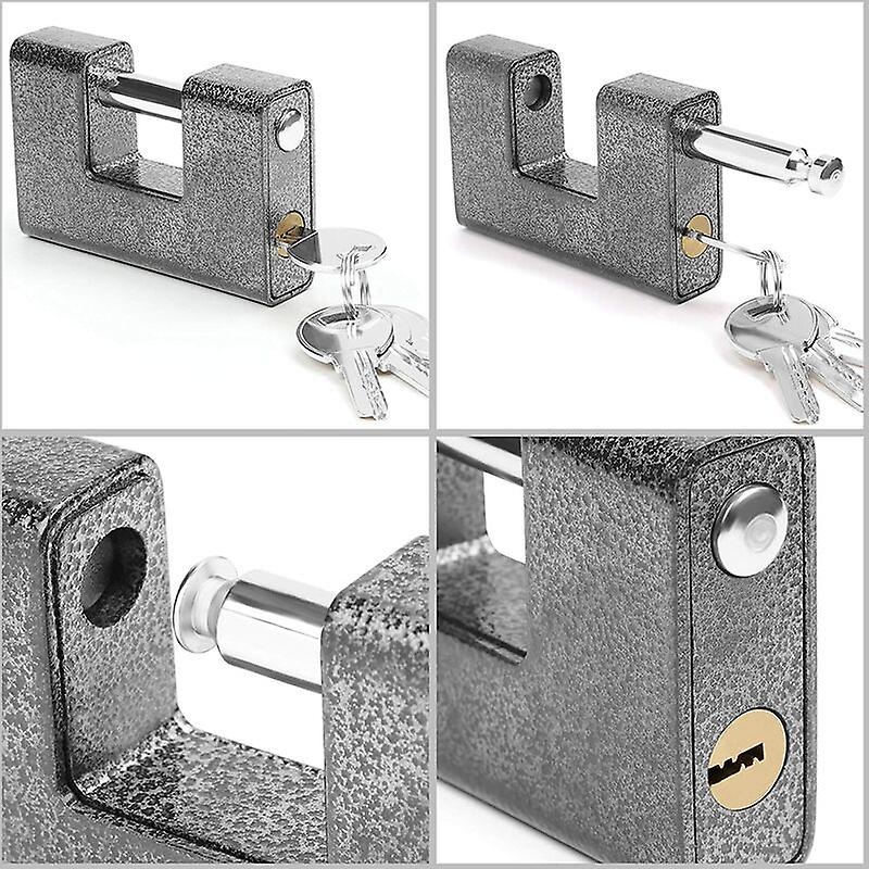 Heavy Duty Outdoor Padlock with 4 Keys - Heavy Duty Hardened Steel One ...