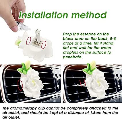 1 Pc Car Diffuser Vent Clip, Gardenia Aromatherapy Clip, Aromatherapy ...