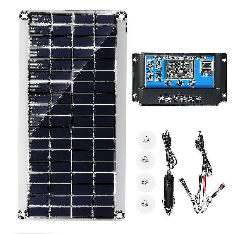 Kit solaire 300w Panneau solaire flexible Module Pv monocristallin + 20a Contrôleur pour Bateau ...