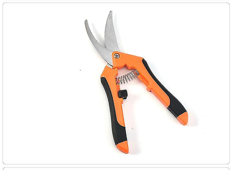 Gardening Pruning Shears, Orange Color With Straight Stainless Steel ...