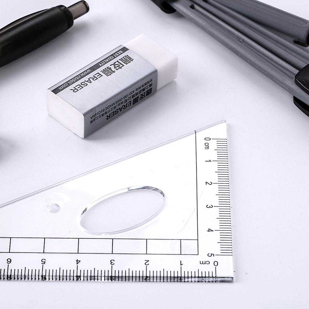 8pcs/set Portable Precision Geometry Protractor Drawing Compass Ruler ...