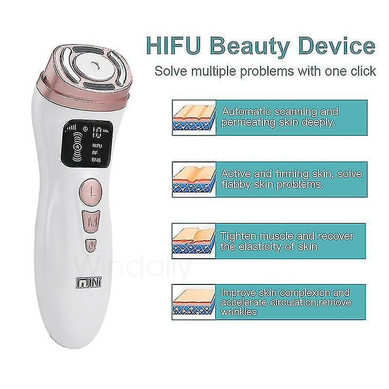 3 In 1 Mini Hifu Machine Ultrasound Rf Ems Facial Device Face Neck ...