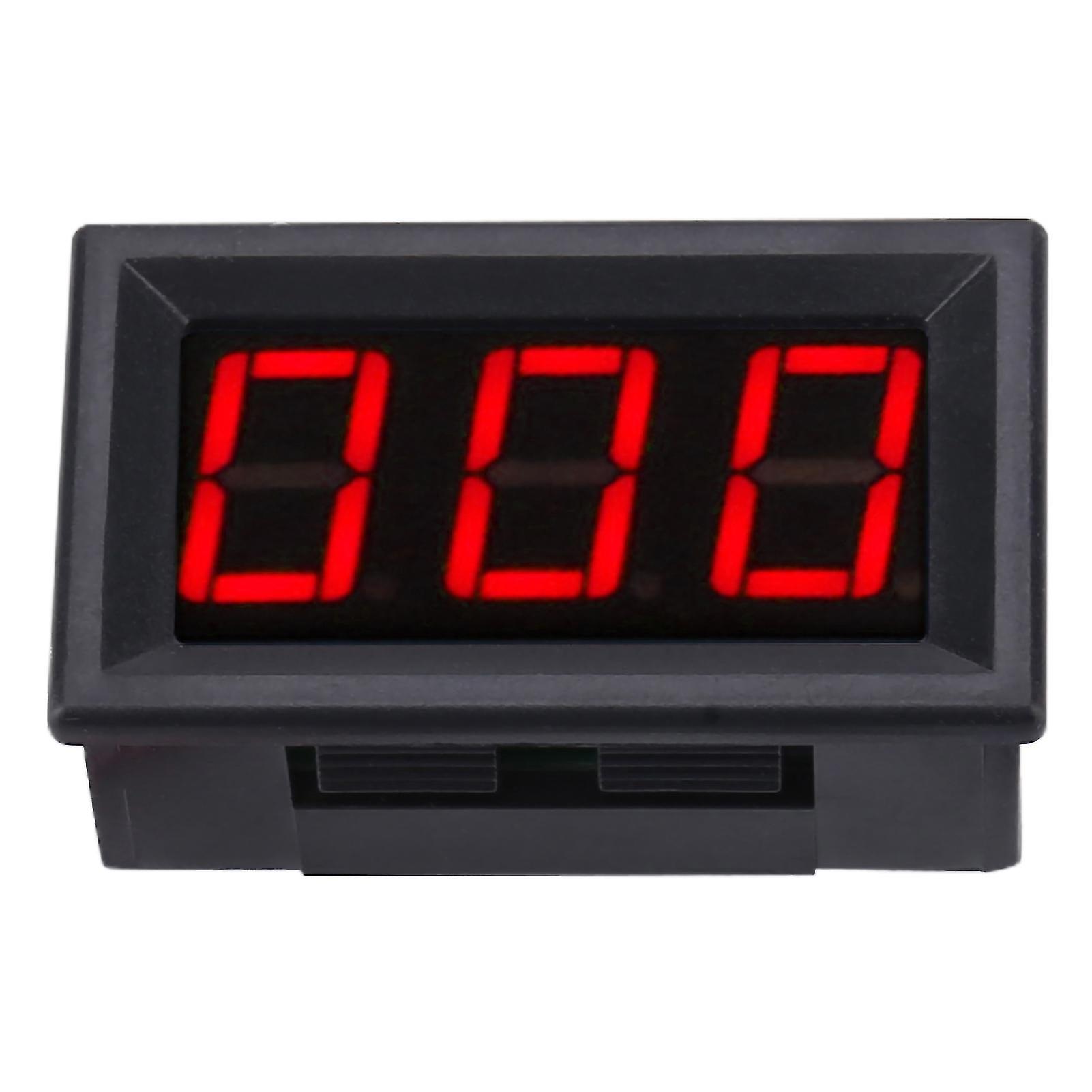 3 Digits LED Digital Ammeter Ampere Meter Current Meter Panel Micro Adjustment DC0-1A (Red ...