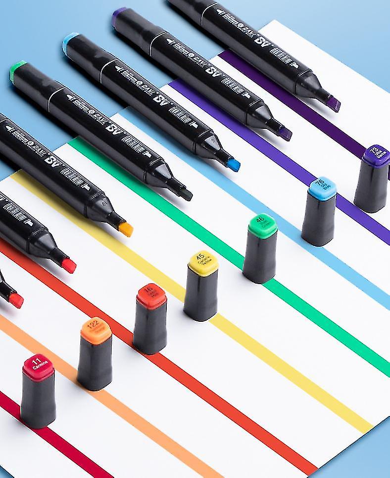 30/40/60/80 Color Markers Alcohol Felt Pen Manga Sketching Markers Dual ...