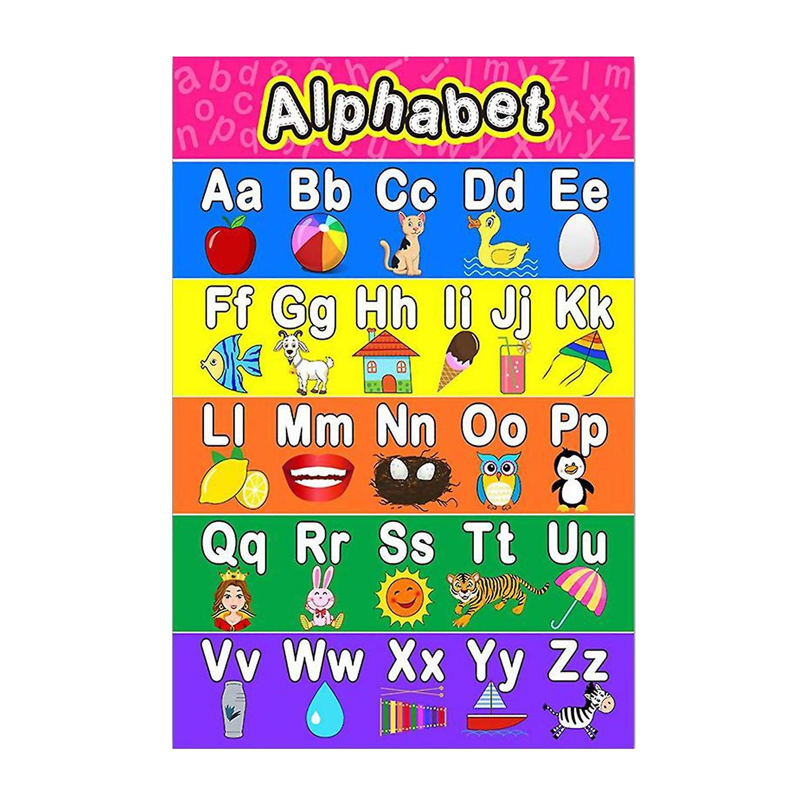 Colorful Educational Poster for Preschool Kids Classroom Learning Wall ...