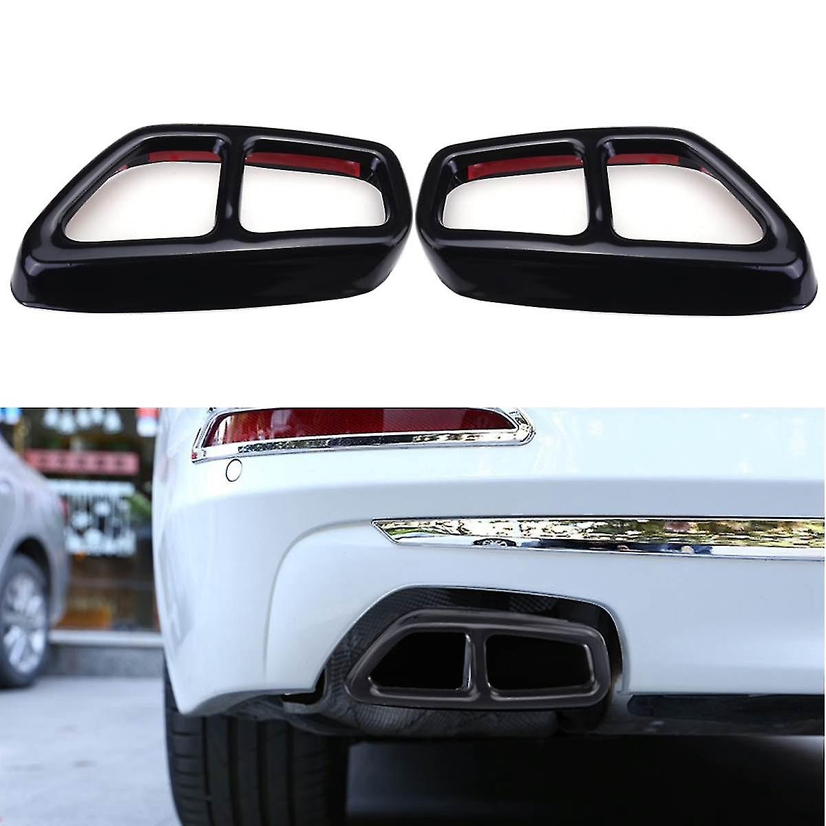 Stainless Steel Car Rear Dual Exhaust Muffler Pipe Cover Exhaust ...