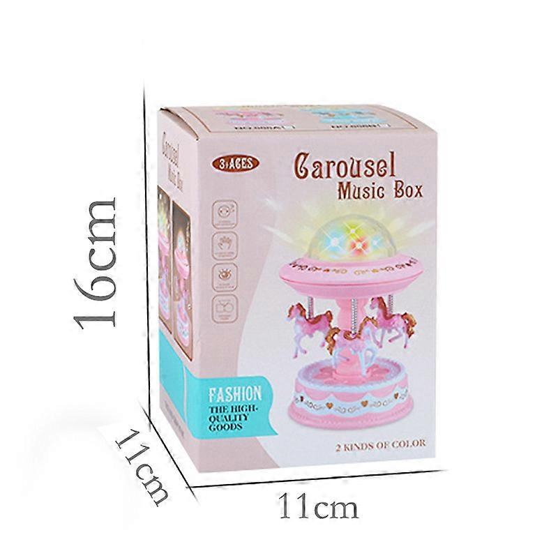 Carousel Music Box,Carousel Horse Music Box Color Changing LED Lights ...