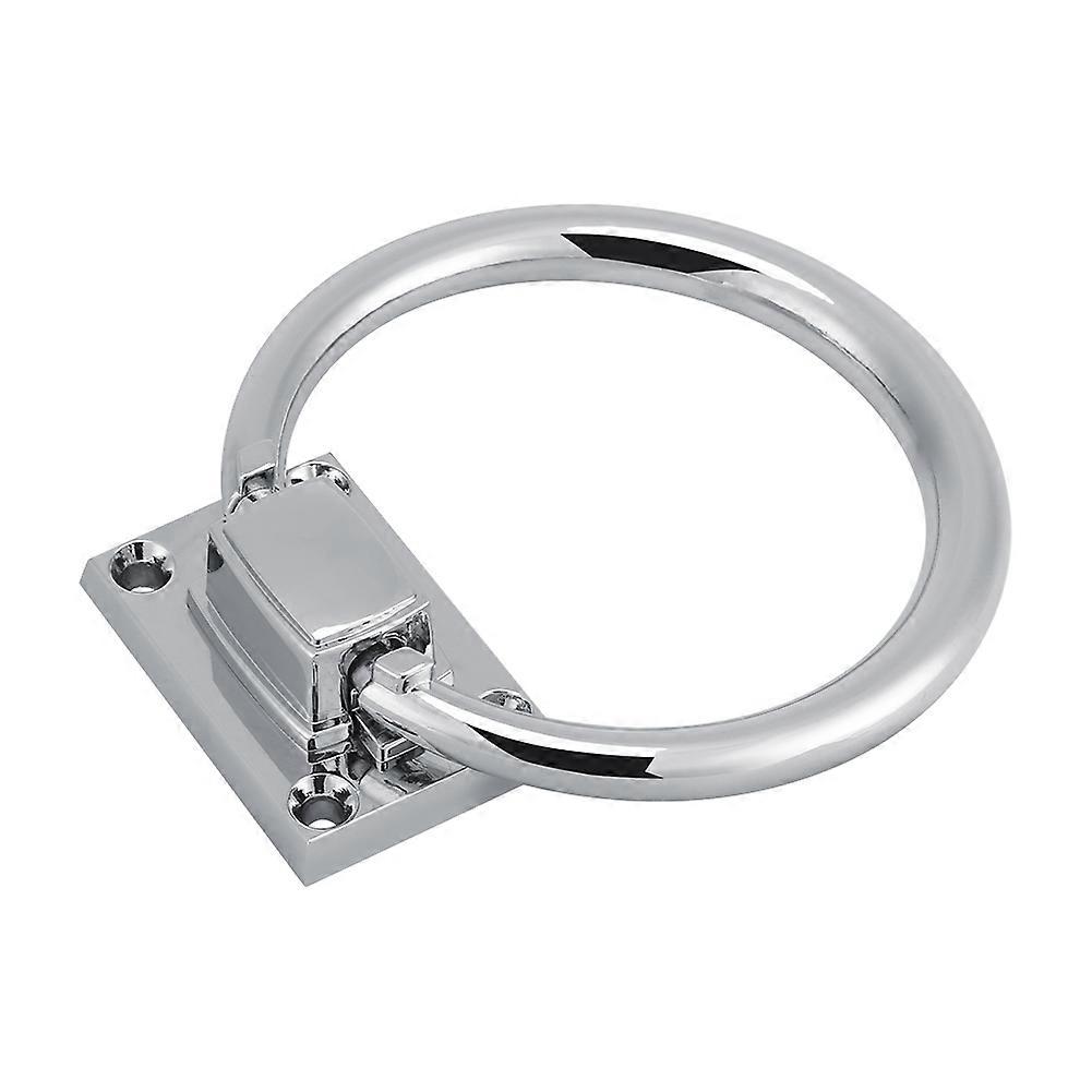 111x56x38MM Shiny Silver Drop Pull Ring Wooden Door Knocker Chair Pulls ...