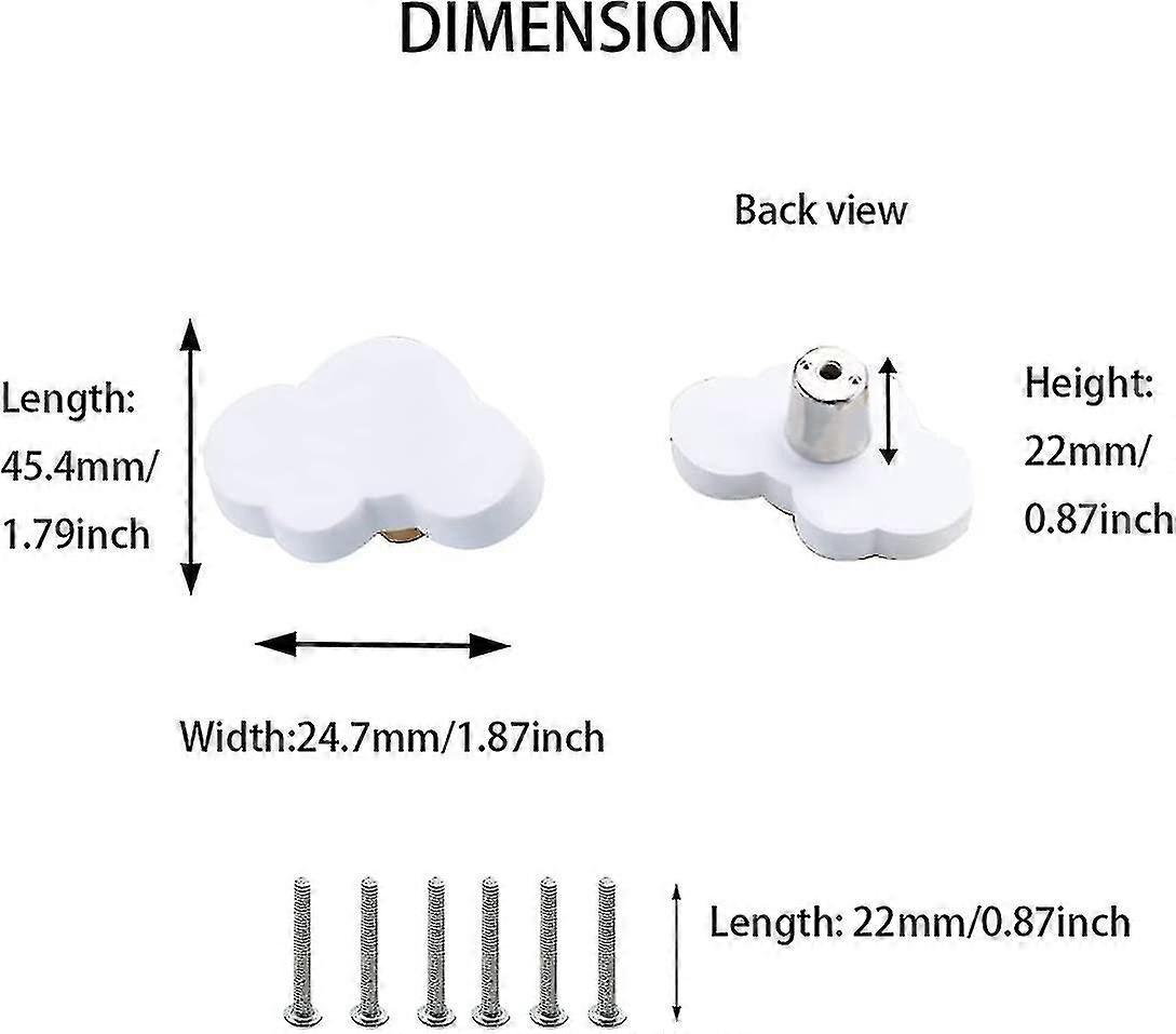 Set Of 6 Cartoon Shaped Soft Rubber Drawer Knobs For Kids Girls Boys ...