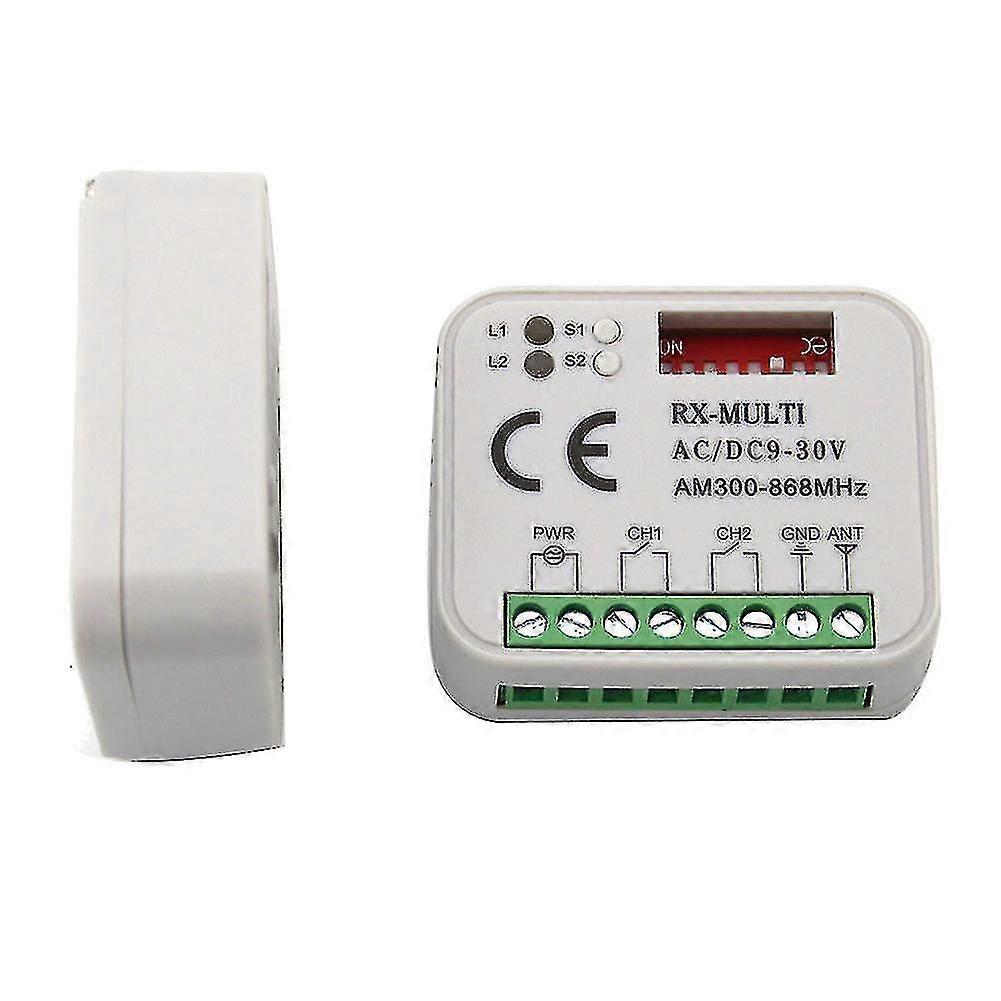 Garage Gate Remote Receiver 433 868mhz Rx Multi 300-900mhz Ac/dc 9-30v ...