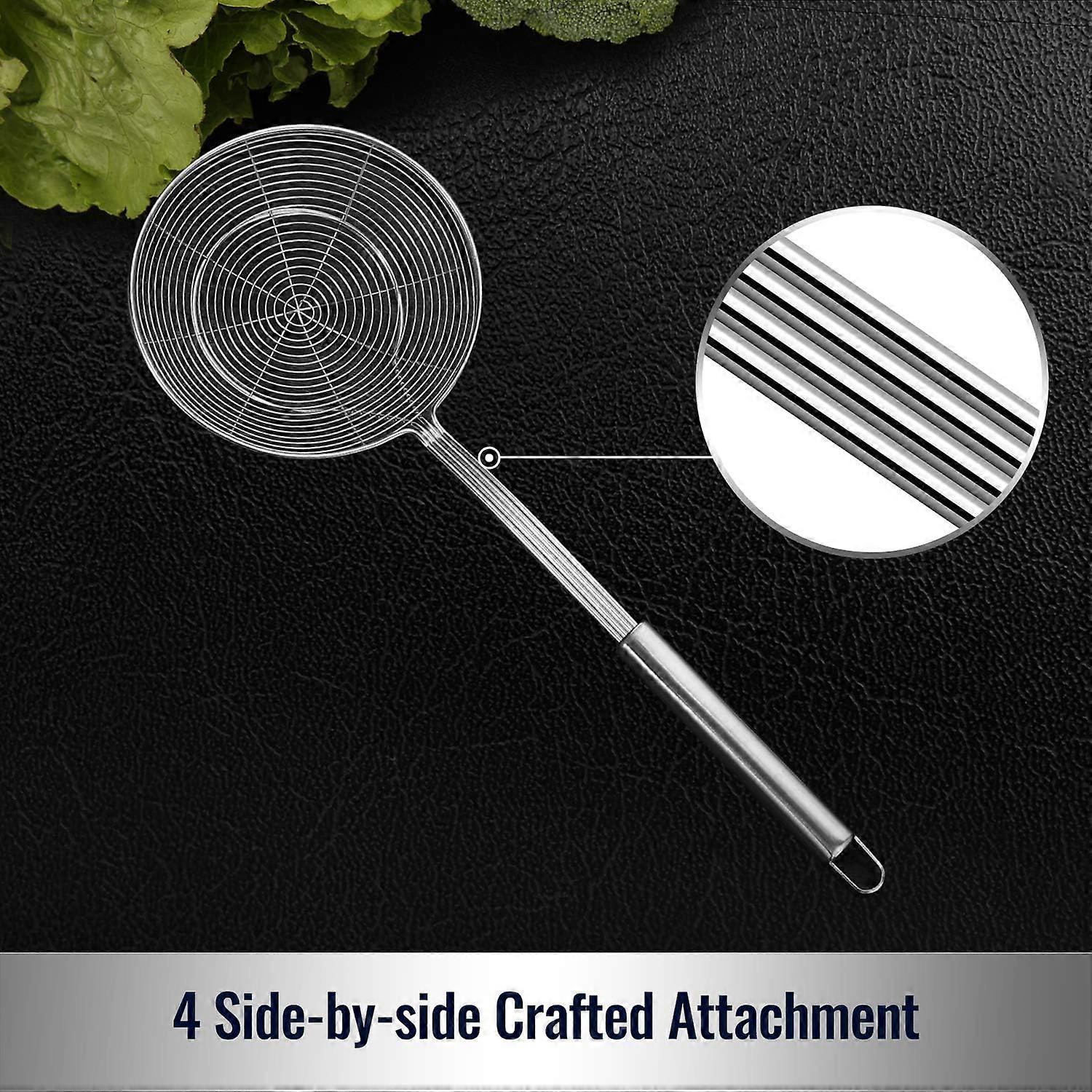 Solid Stainless Steel Spider Strainer Skimmer Ladle for Cooking and ...