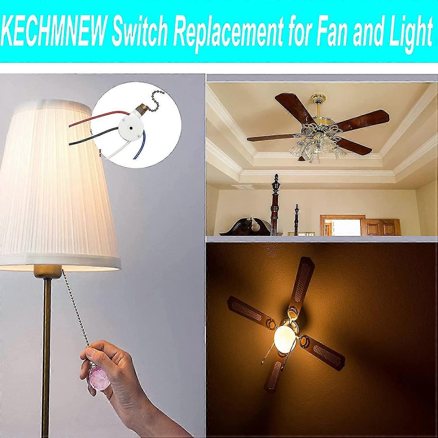 Ceiling Fan Lights Switch Ear Speed 4 Wire Fan Switch Pull Chain ,fan ...
