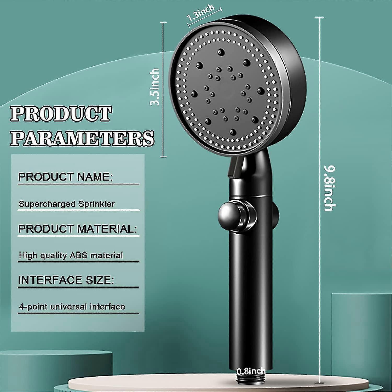 5 Functions Shower Head Shower Head With Handheld High Pressure-full ...