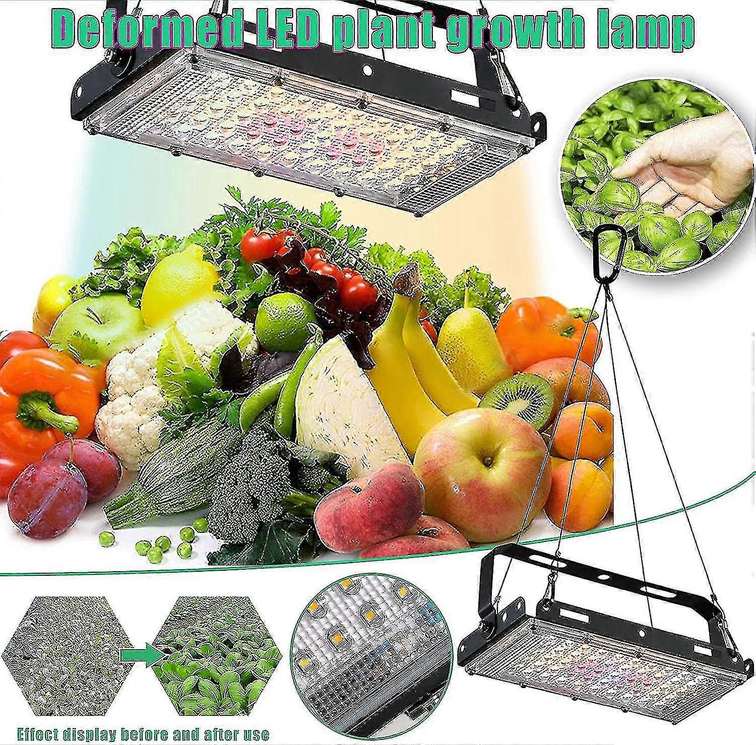 Horticultural Lamp, Full Spectrum Led Plant Growth Lamp With Uv ...