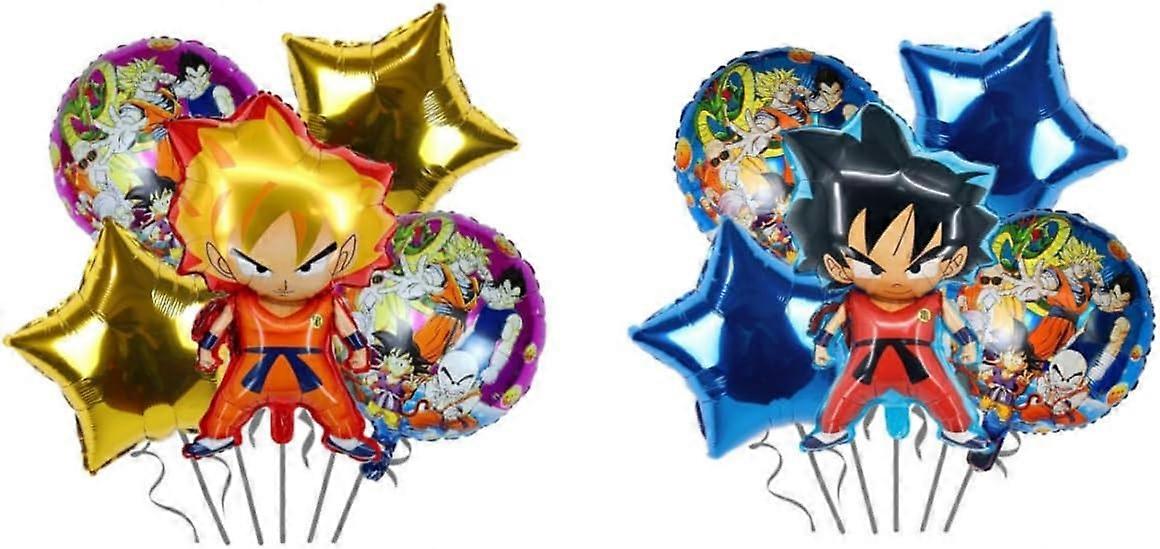 10 Cute Anime Party Decorative Balloons, Cartoon Balloon Set, Sun ...