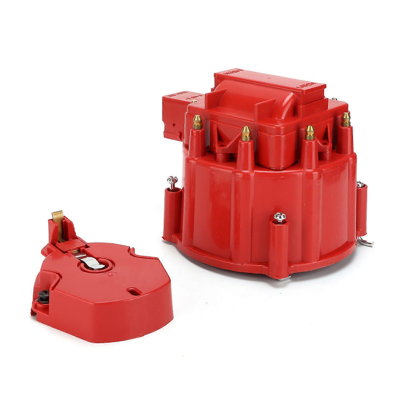 Distributor Cap with Coil Rotor Red Replacement for Chevy V8 265 283 ...
