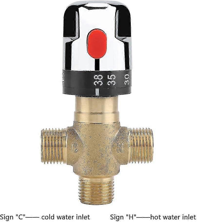 Hot And Cold Water Mixing Valve Solid Brass Thermostatic Mixing Faucet ...
