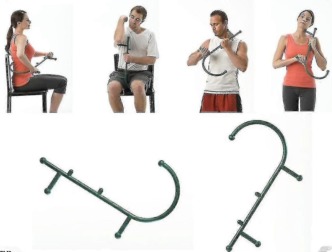 New Neck Self Muscle Pressure Stick Tool Thera Cane Back Hook Massager ...