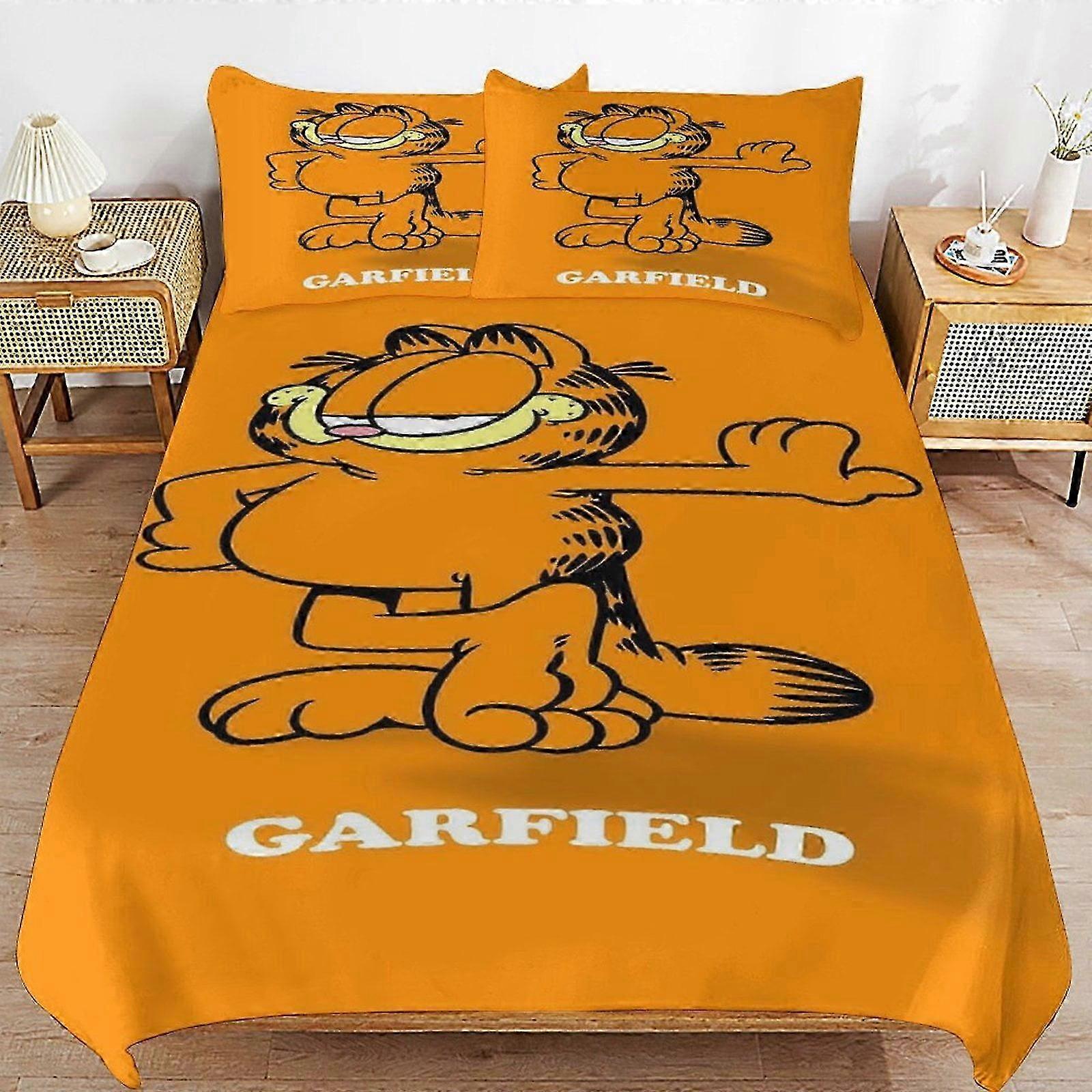 v98 Bed Sheets Garfield Bed Duvet Cover Microfiber Bedding Se3D Printed ...