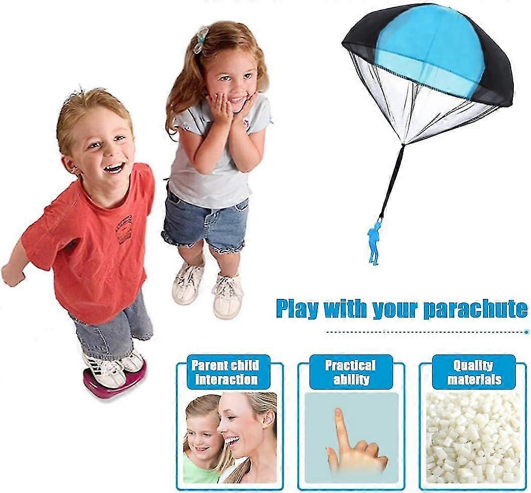 Parachute Toys, Hand Throwing Parachute Play Set, Multicolor Parachute ...
