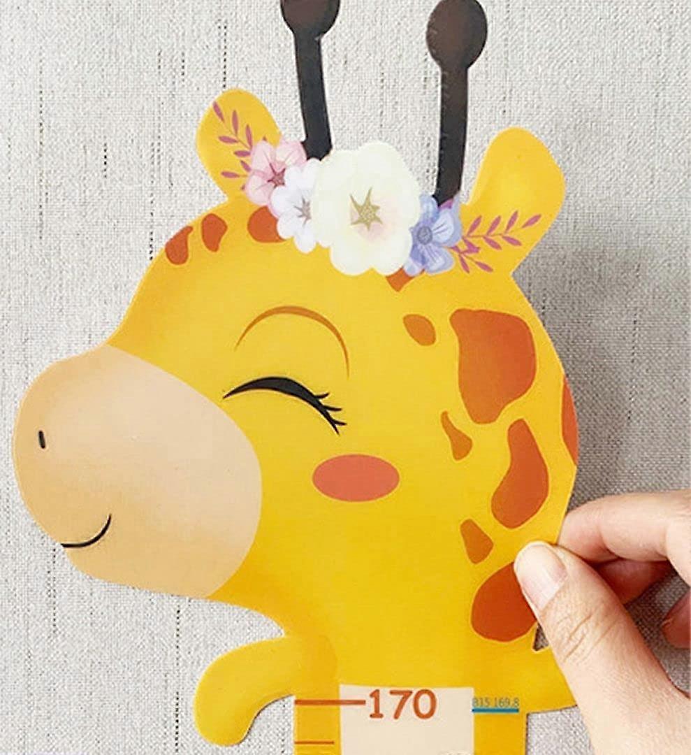 Height Growth Chart Kids Animals Measuring Height Indicator Tape Ruler ...