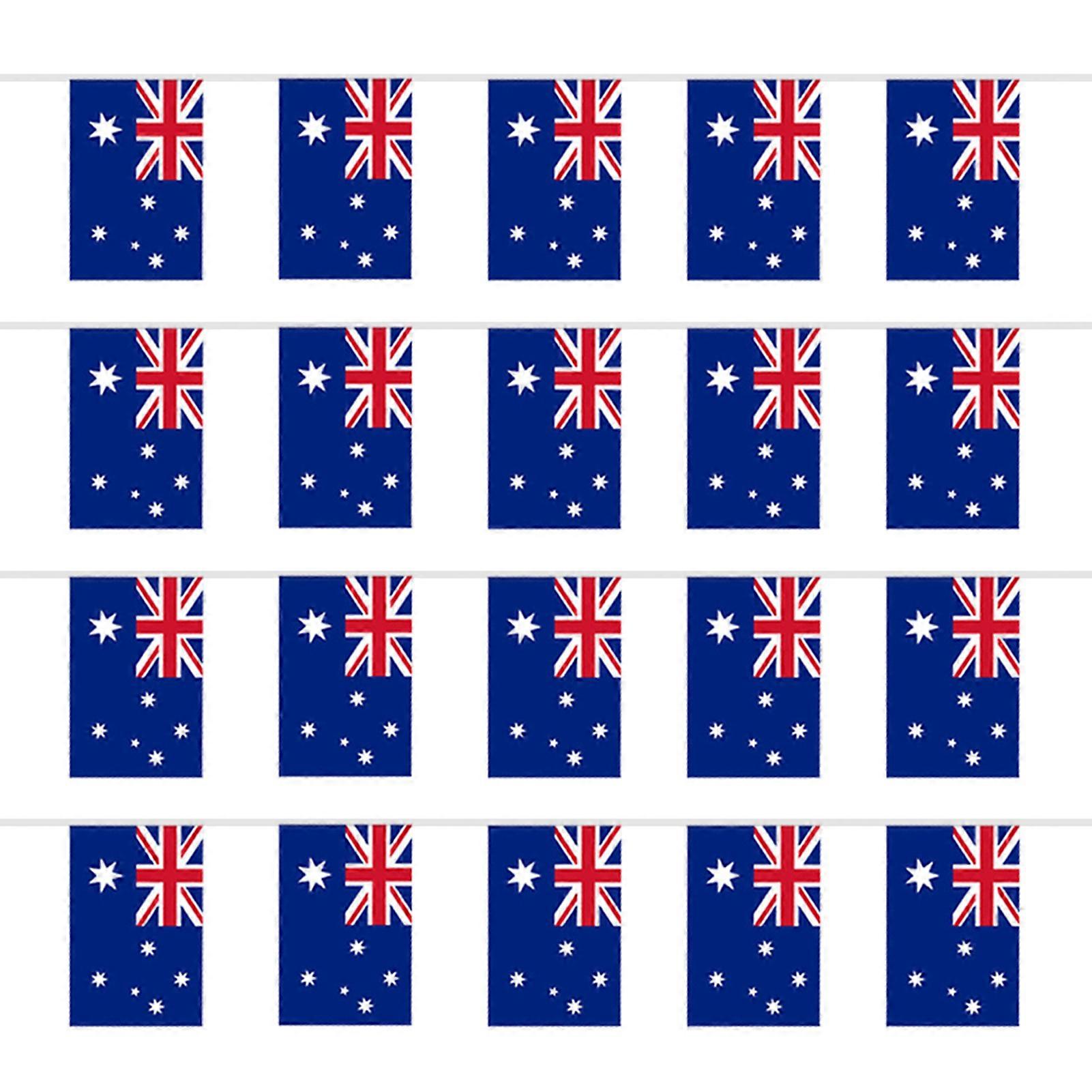 14*21cm Australia Flag String Weatherproof Small Countries Flag for ...
