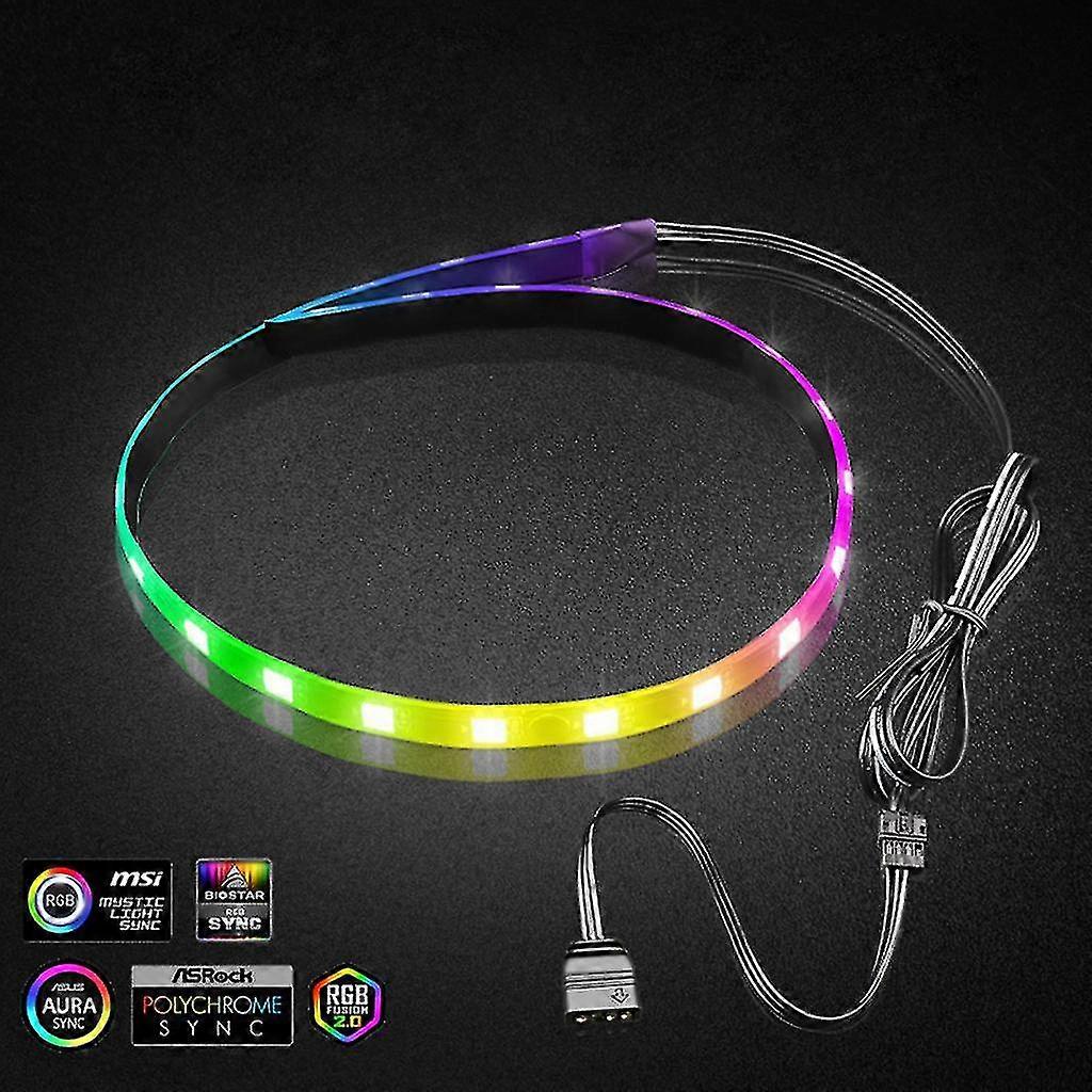 Coolmoon Pc Rgb Led Strip Light For Computer Motherboard 4 Pin Rgb/5v ...