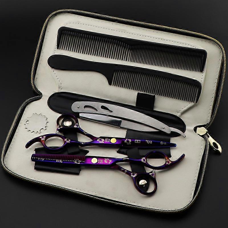 6.0 Inch Color High Quality Hairdressing Scissors Set Barber Scissors ...