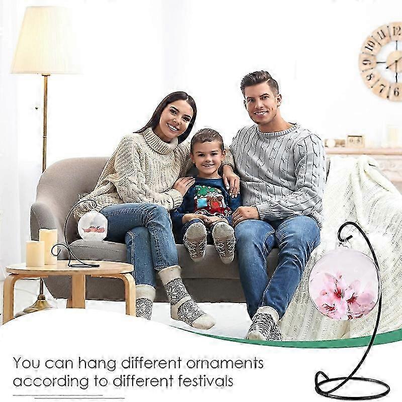 24Pcs 9In Ornament Display StandIron Hanging Stand Rack Holder Ornament ...