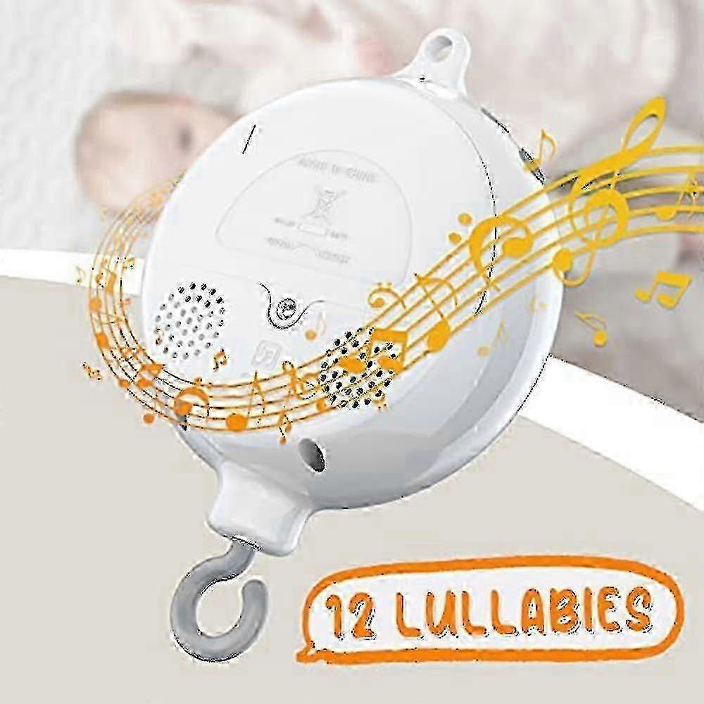 Crib Mobile Motor Baby Music Box with 3 Modes Volume Adjustable 12 ...