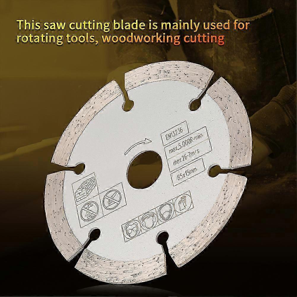 85mm x 15mm Diamond Circular Cut Saw Woodworking Rotary Tool Cutting ...