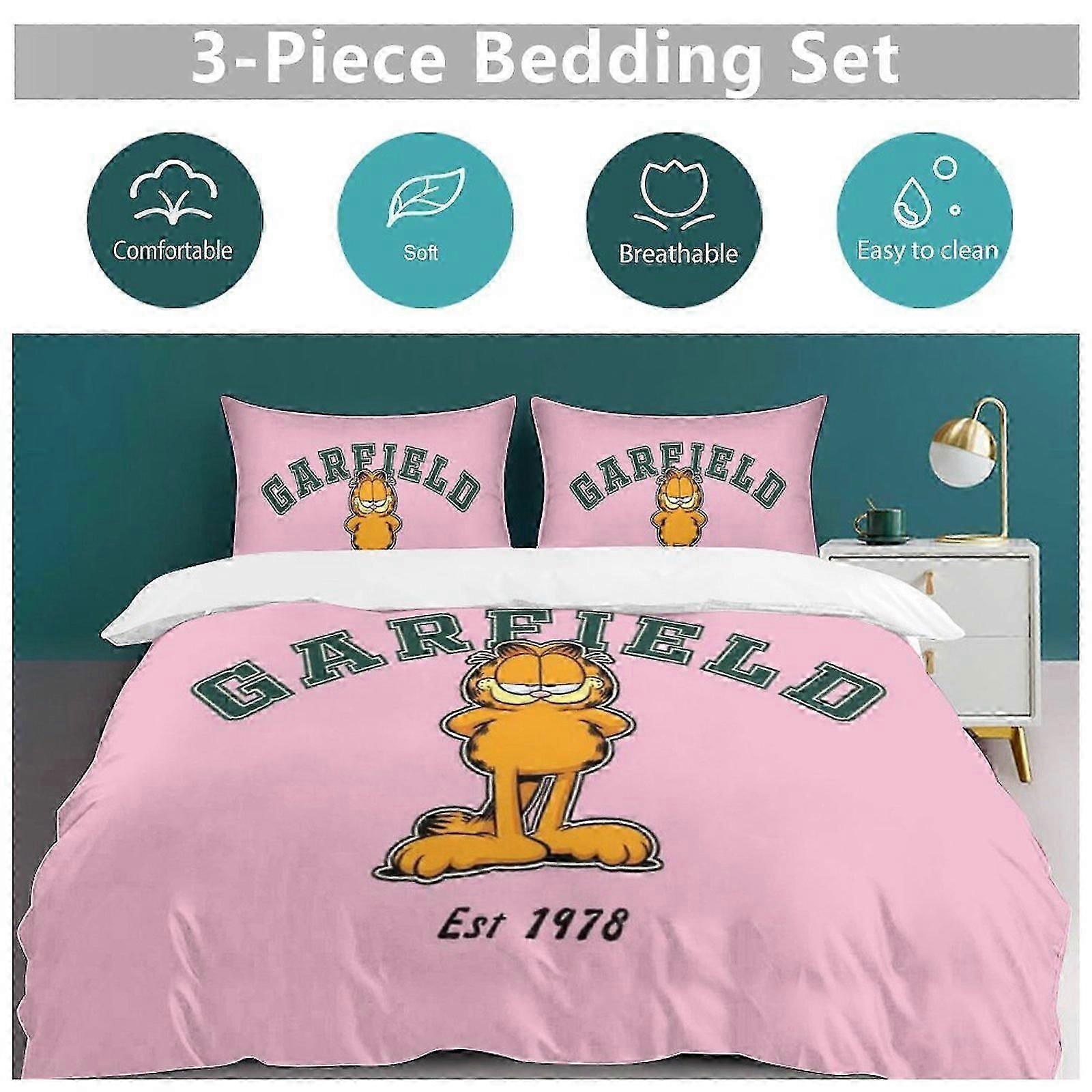 a2801 Bed Sheets The Garfield Bedding Set Duvet Cover Set ing Cartoon ...