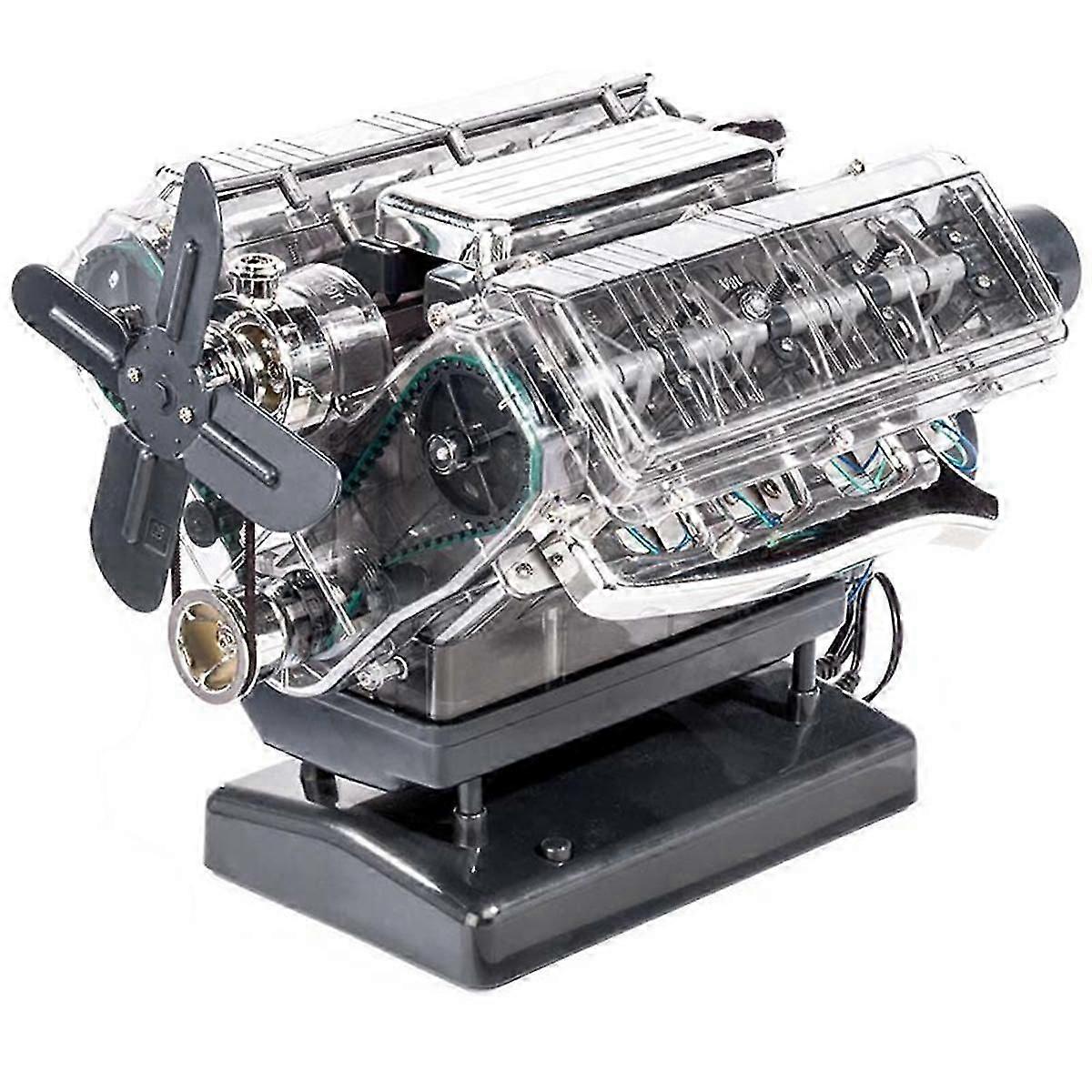 Mini V8 Engine Model Kit Internal Combustion Model V8 Motor Simulation ...