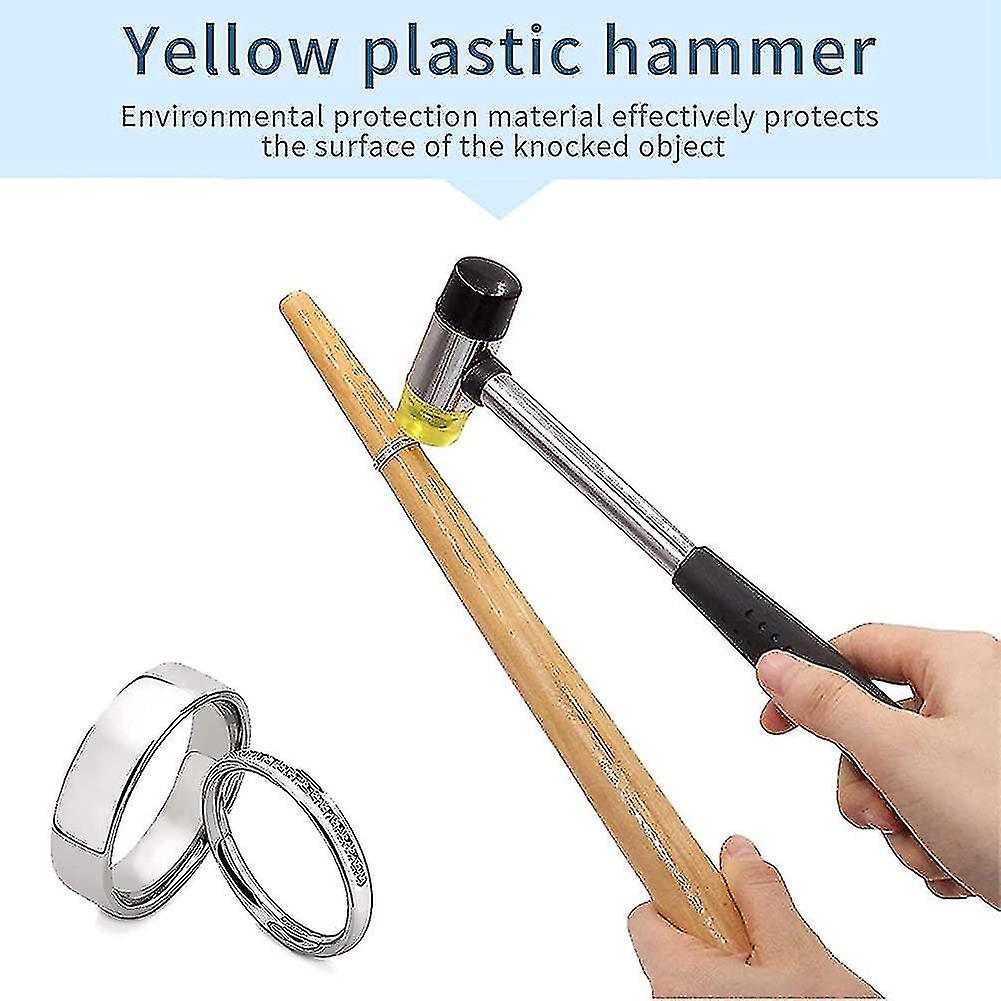 Ring Making Tools Uk Ring Sizer Gauge With Ring Mandrel Rubber Hammer ...