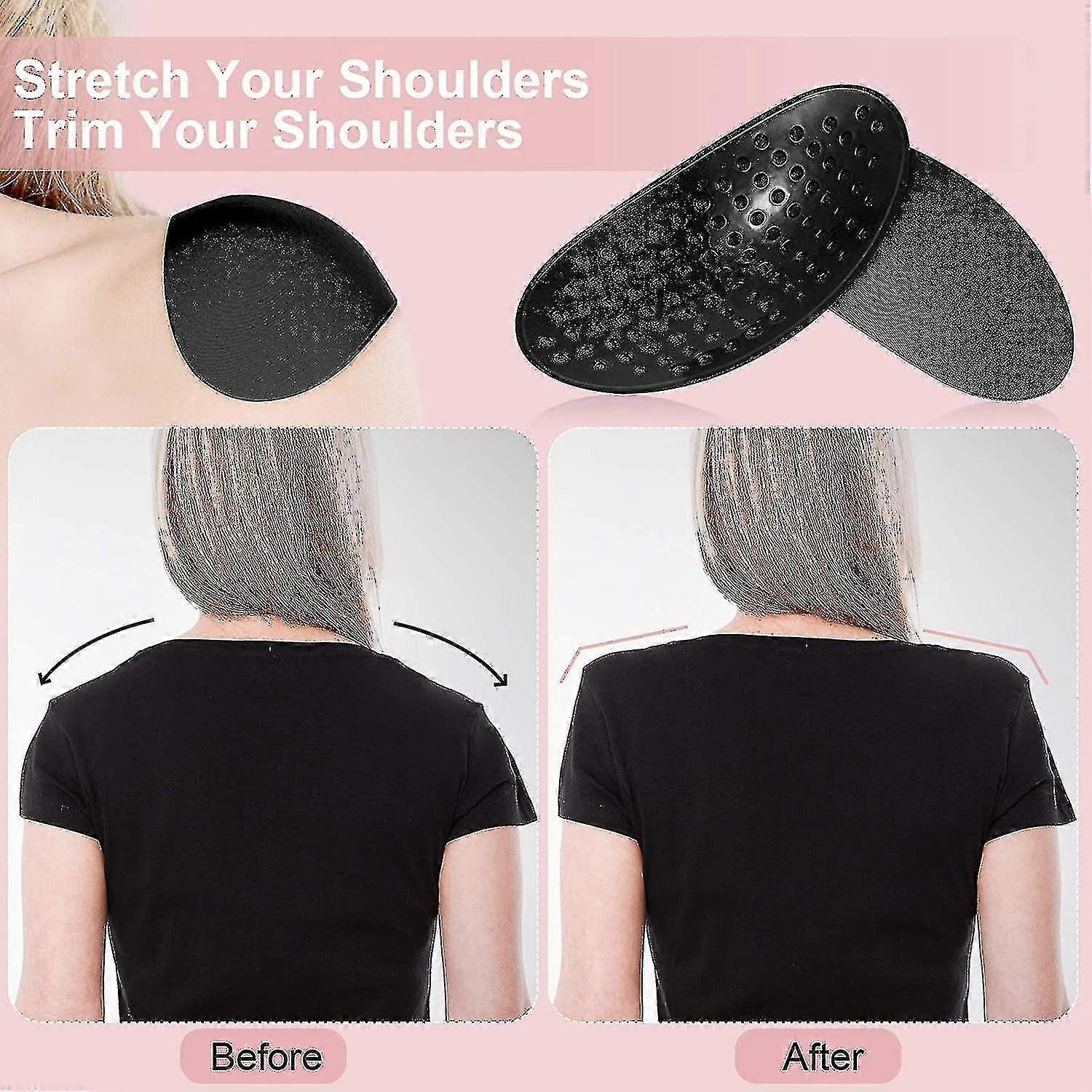 4 Pairs Shoulder Push-up Pads Soft Silicone Adhesive Shoulder Pads Anti ...