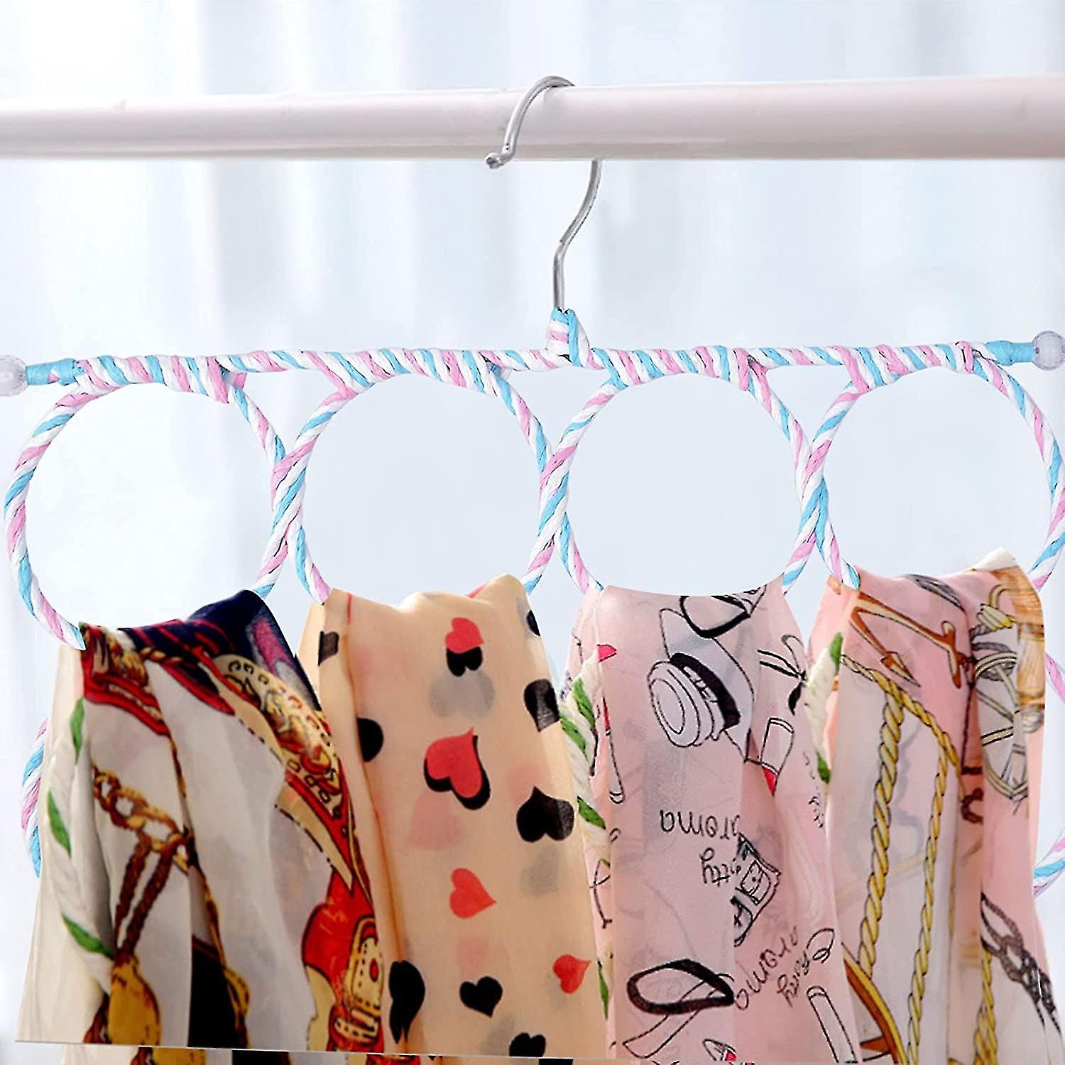 Scarf Hanger Holder Organizer, 28-hole Foldable Complement Shawls ...