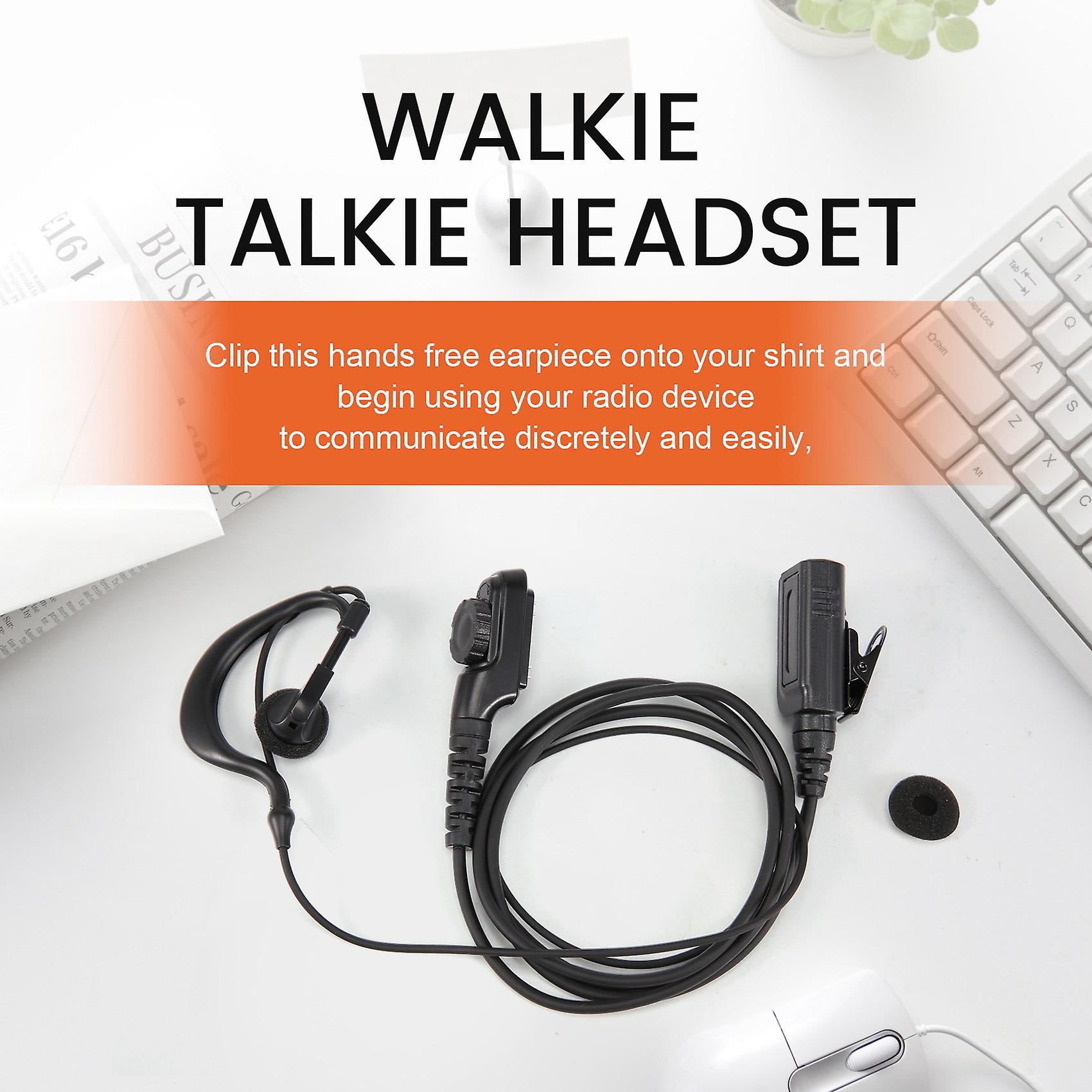 G Shape Earpiece Headset With Big Ptt For Hytera Radio Pd580 Pd700 ...