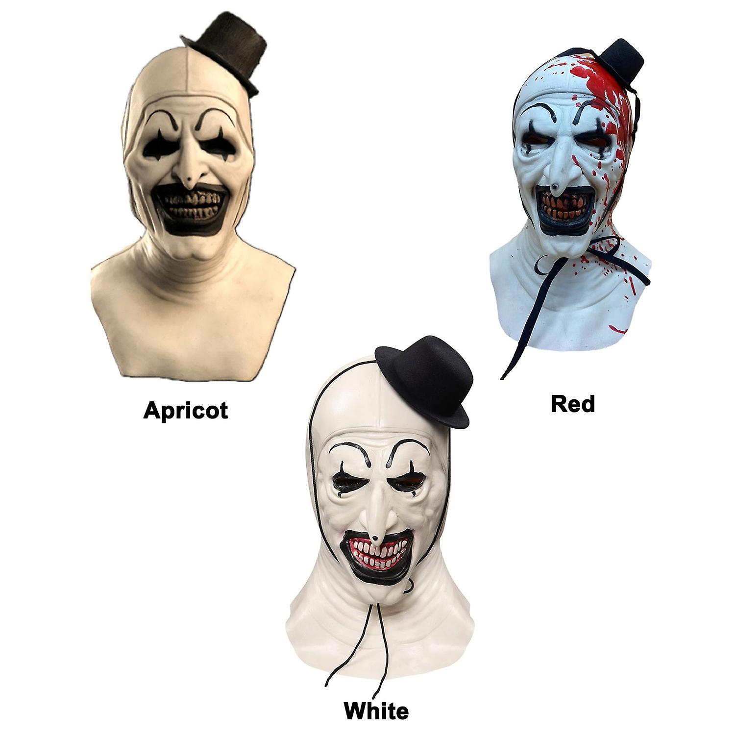 Terrifier Art the Clown Mask Full Head Latex Cosplay Prop for Halloween ...